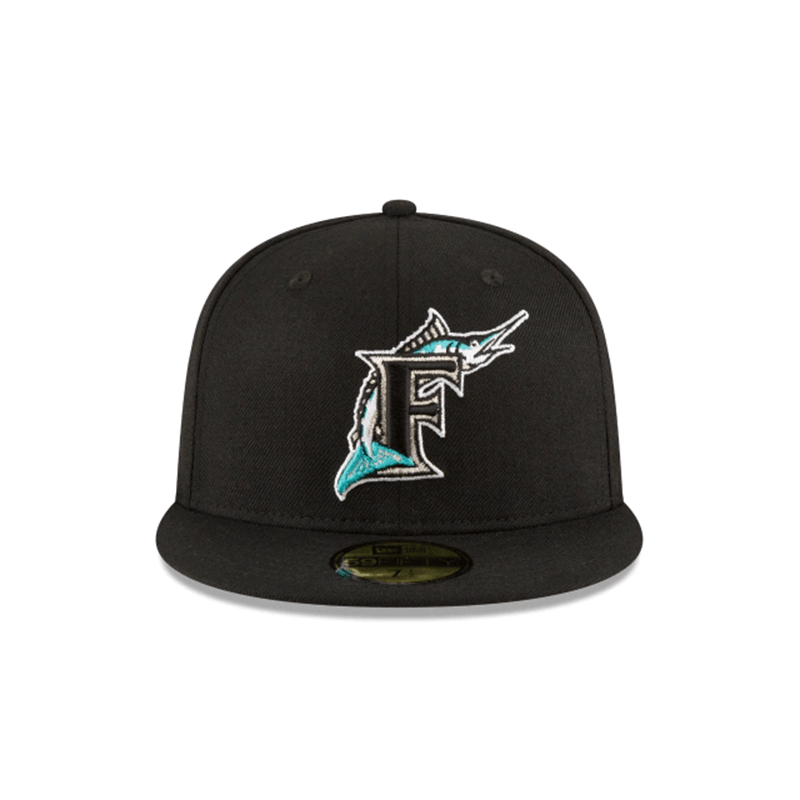 [11783655] New Era Florida Marlins World Series Black Wool 59FIFTY Fit ...